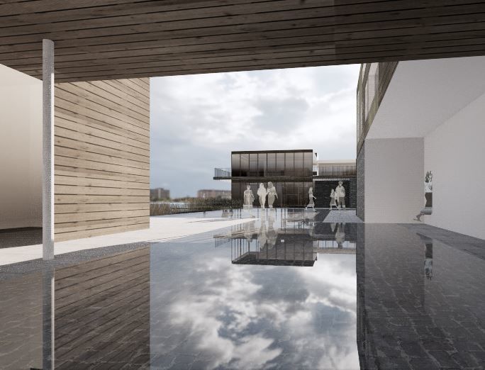 Waterfront Commercial Complex 3D model | CGTrader