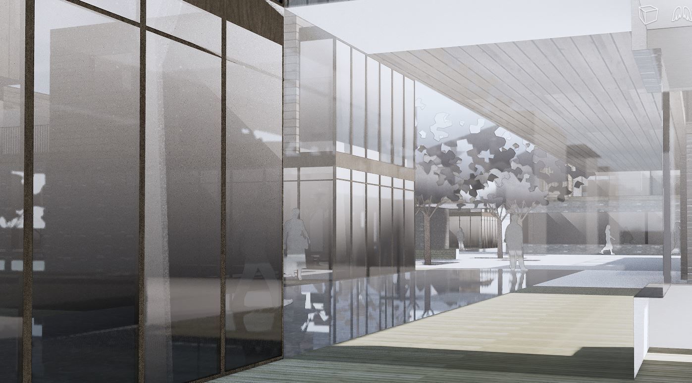 Waterfront Commercial Complex 3D model | CGTrader