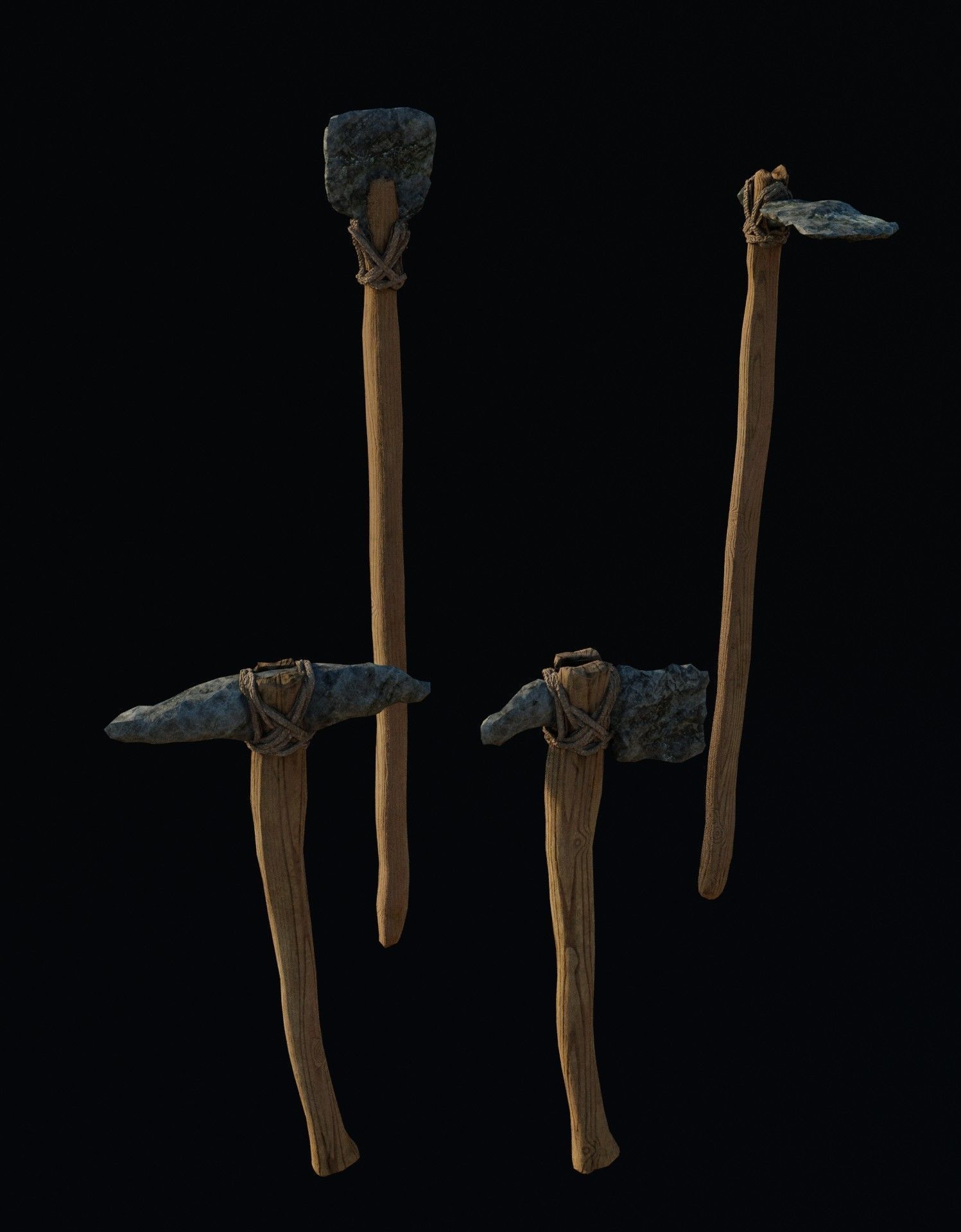 3D model Tad More Realistic Minecraft Tools VR / AR / low-poly | CGTrader