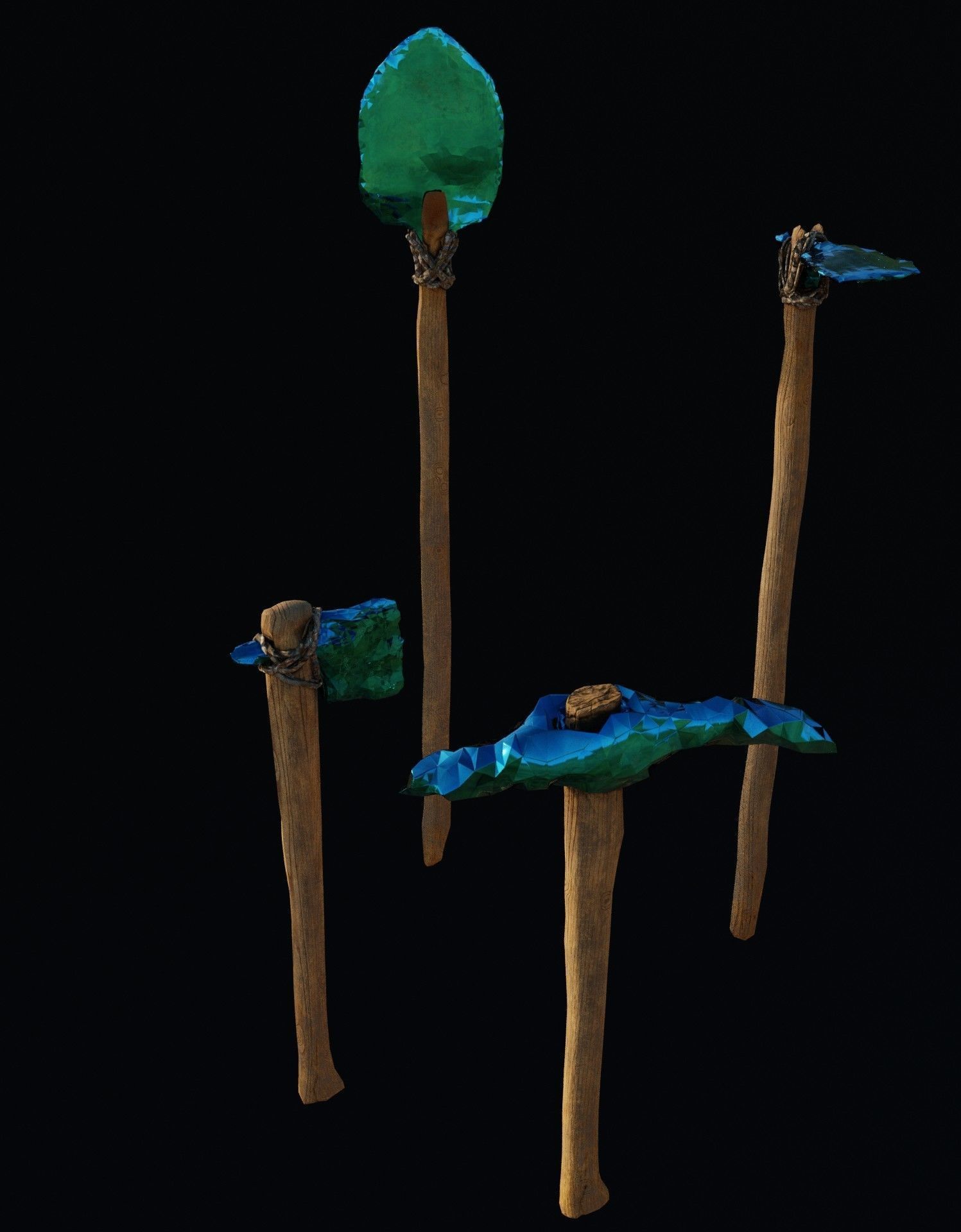 3D model Tad More Realistic Minecraft Tools VR / AR / low-poly | CGTrader