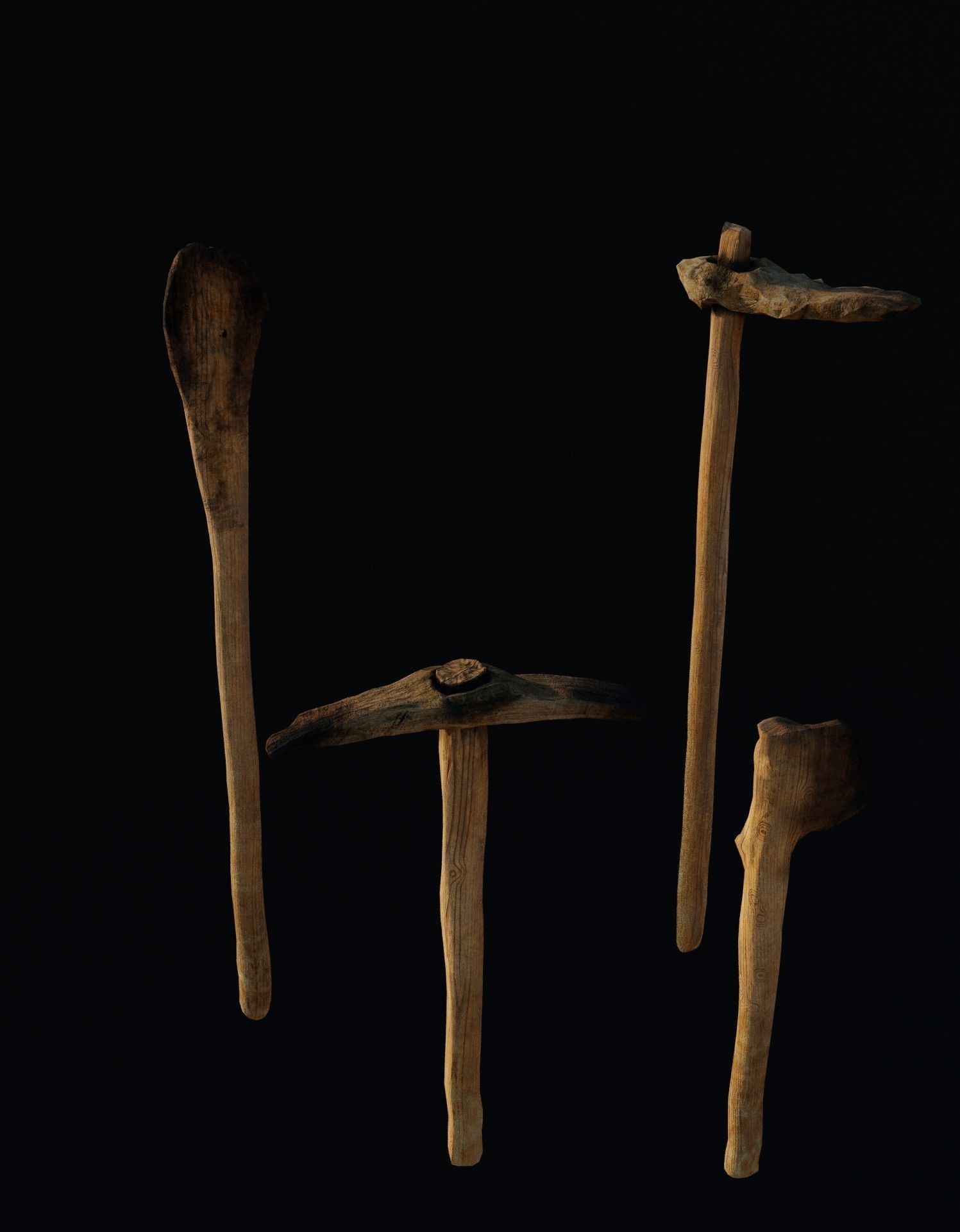 3D model Tad More Realistic Minecraft Tools VR / AR / low-poly | CGTrader