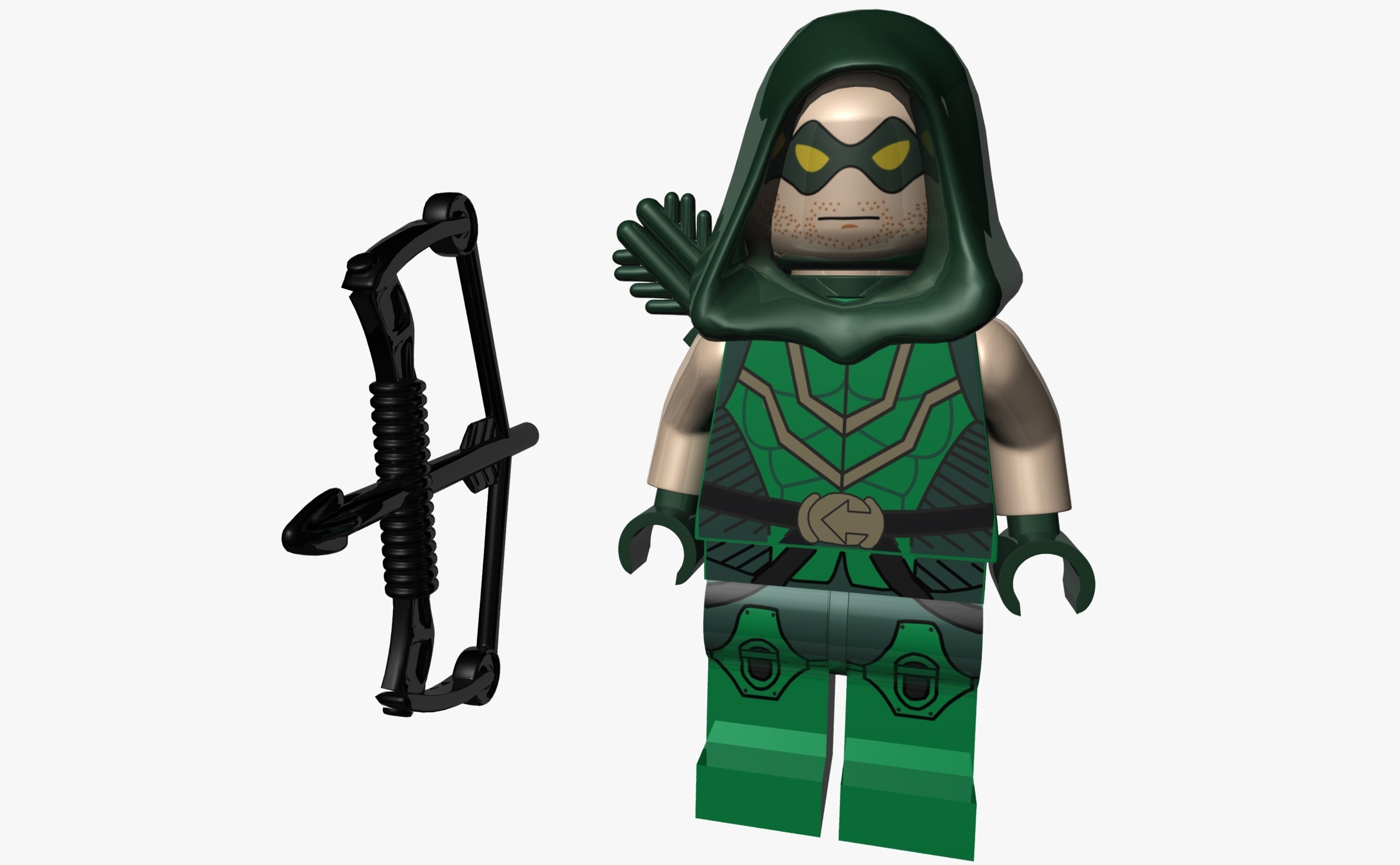 LEGO Green Arrow 3D model rigged | CGTrader