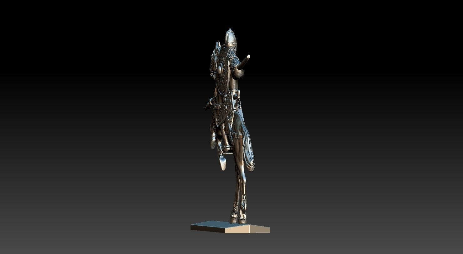 Polovtsian horseman with a spear 3D model 3D printable | CGTrader