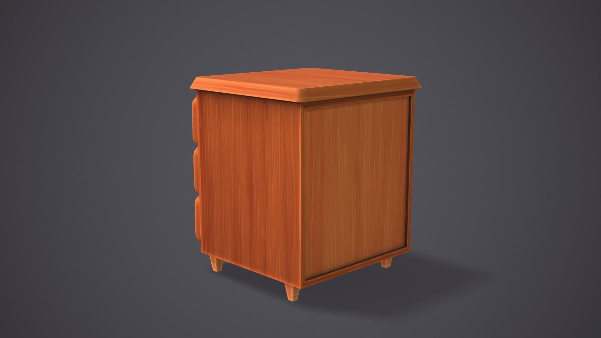 3D model Stylized Drawer Cabinet Cartoon VR / AR / low-poly | CGTrader