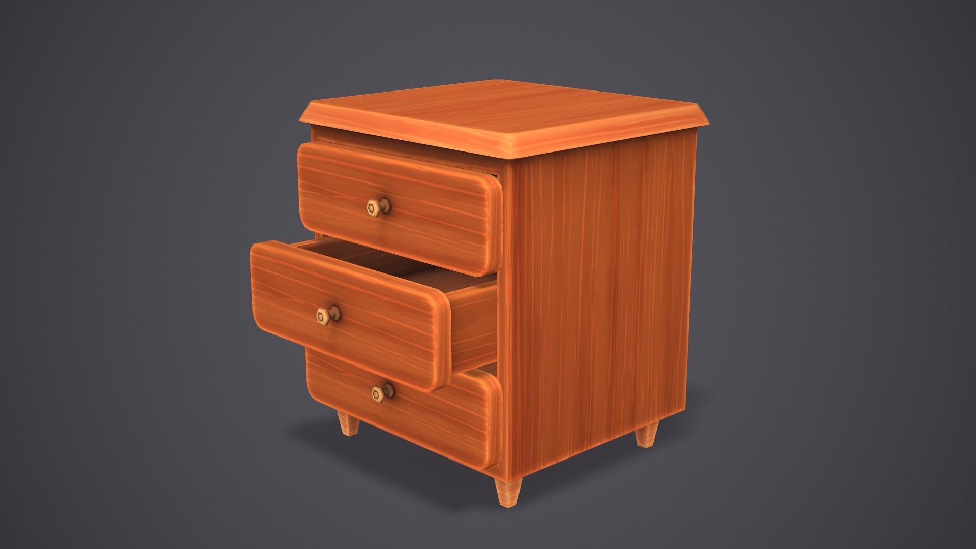 3D model Stylized Drawer Cabinet Cartoon VR / AR / low-poly | CGTrader