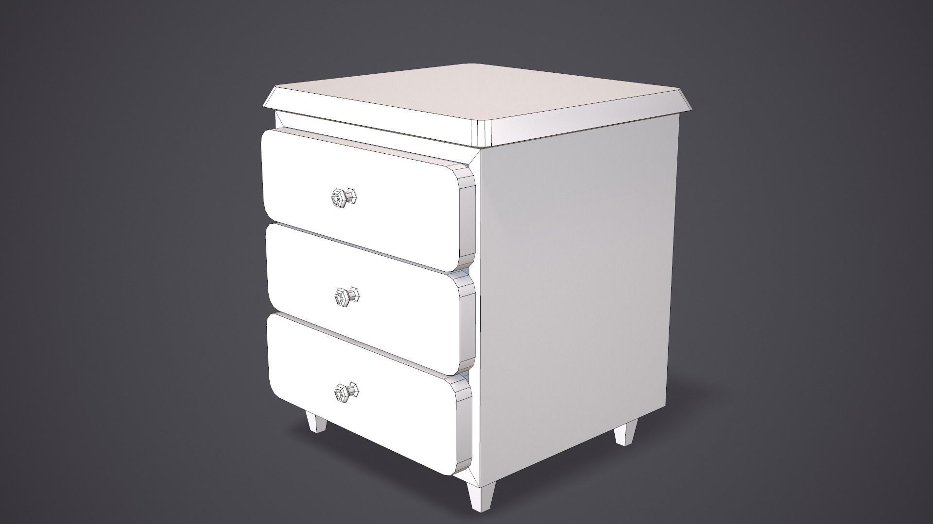 3D model Stylized Drawer Cabinet Cartoon VR / AR / low-poly | CGTrader