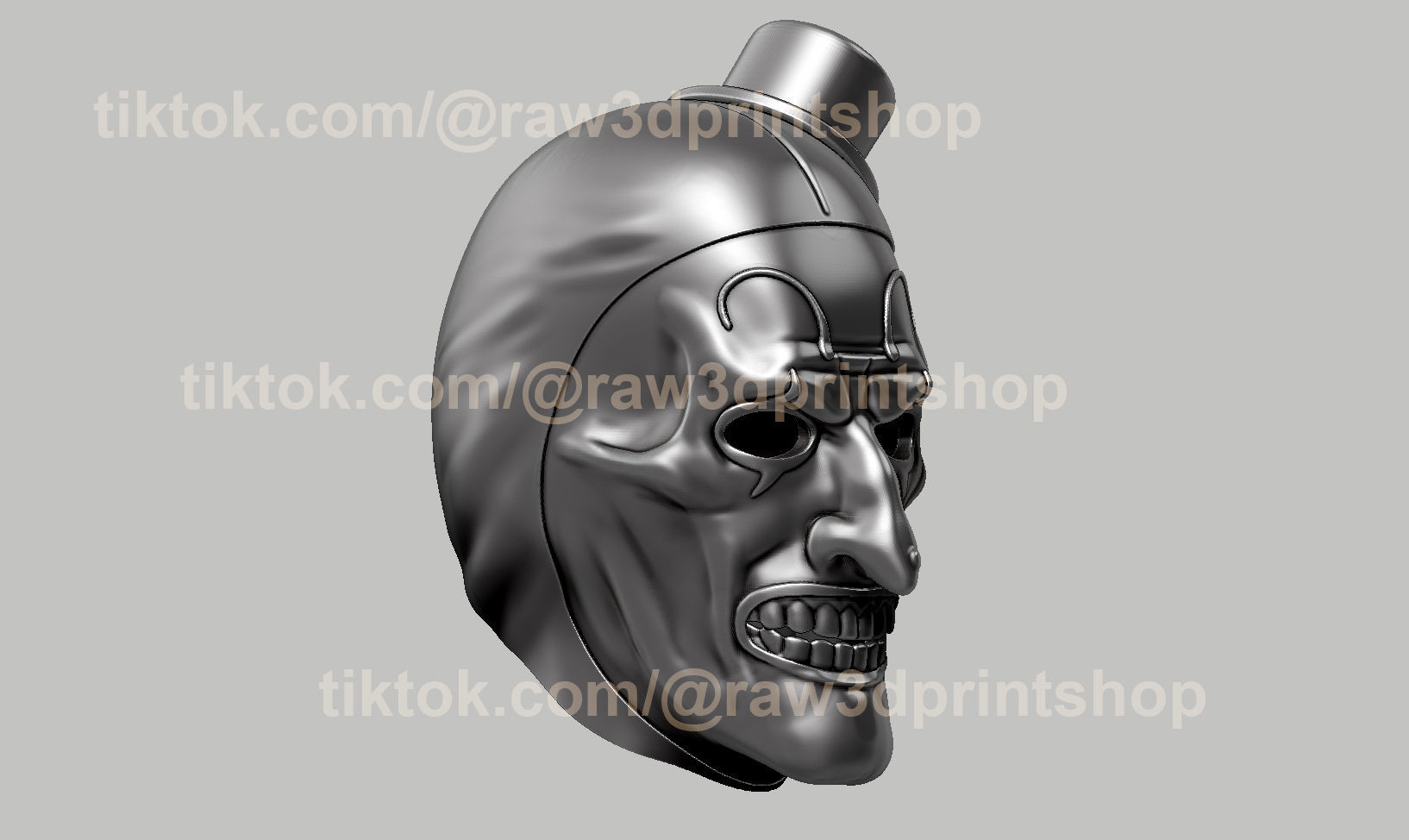 Terrifier 2 Mask 3D Print Model 3D model 3D printable | CGTrader