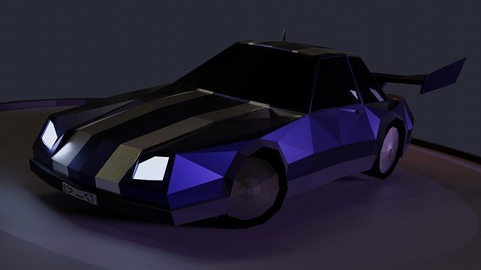 LowPoly Sport Car free VR / AR / low-poly 3D model | CGTrader