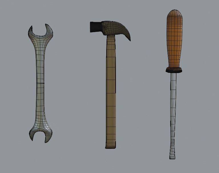 Simple Tools pack 3D model | CGTrader