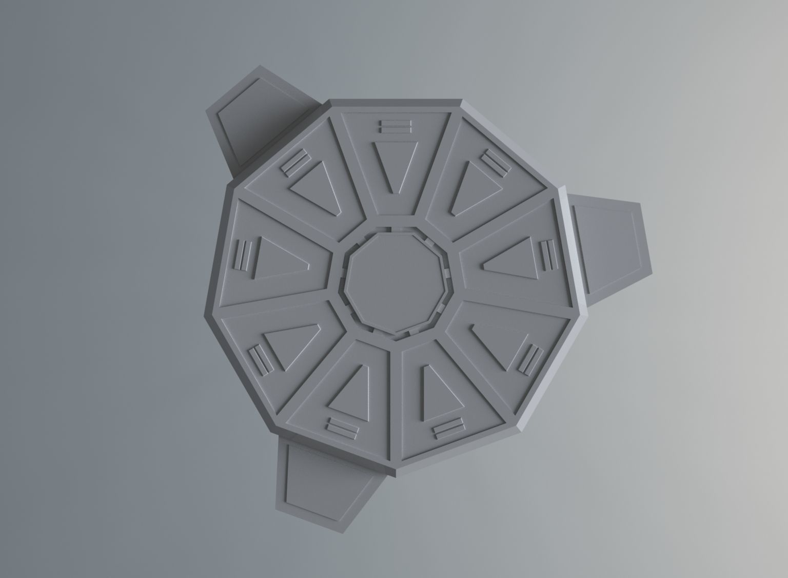 3D model Simple jump-pad and sci-fi portal device VR / AR / low-poly ...