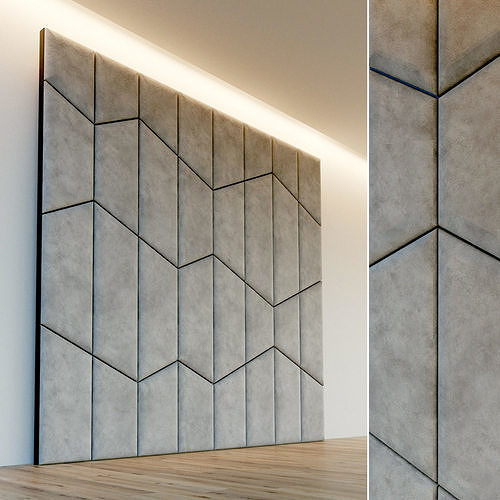 3D model Soft wall panel decorative 57 VR / AR / low-poly | CGTrader