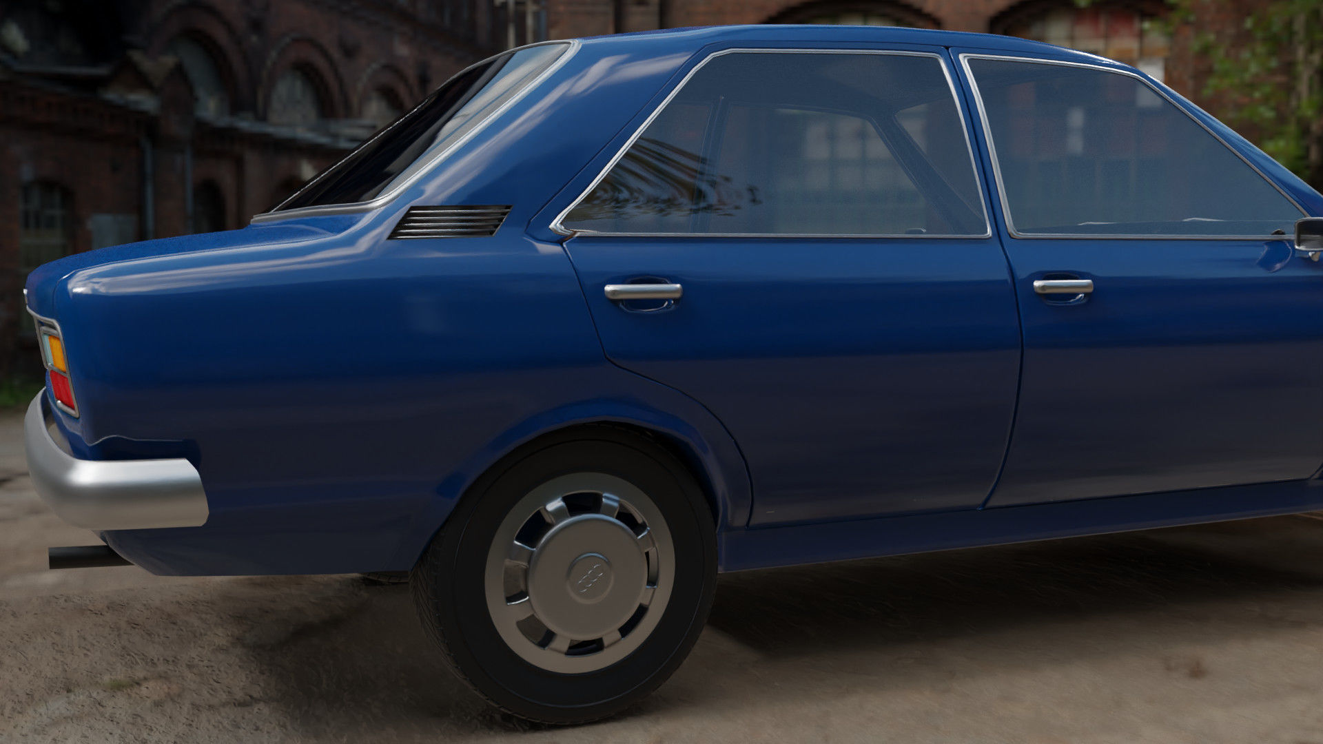 audi s80 1977 3D model | CGTrader