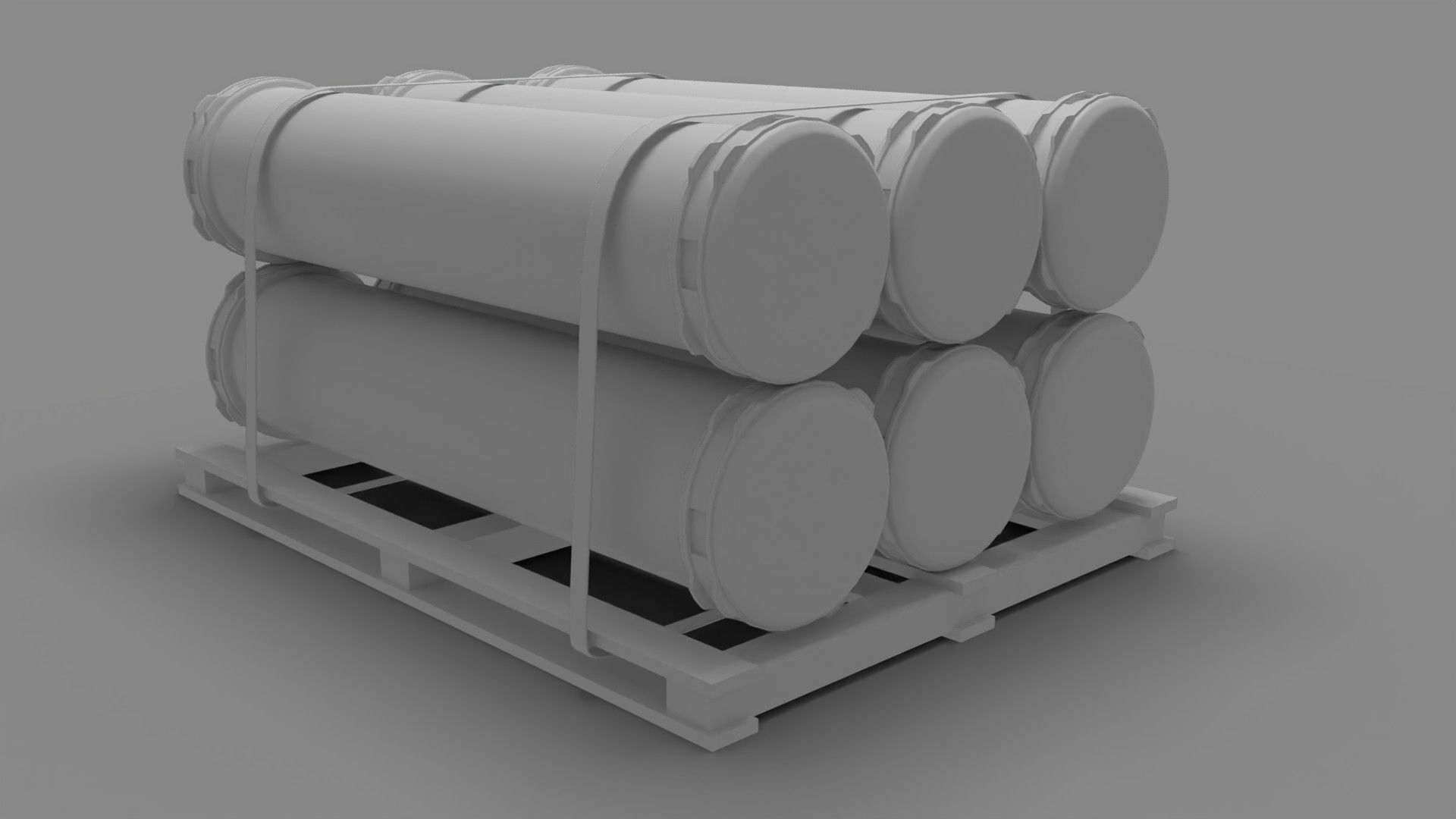 gas cylinders game asset 3D model | CGTrader