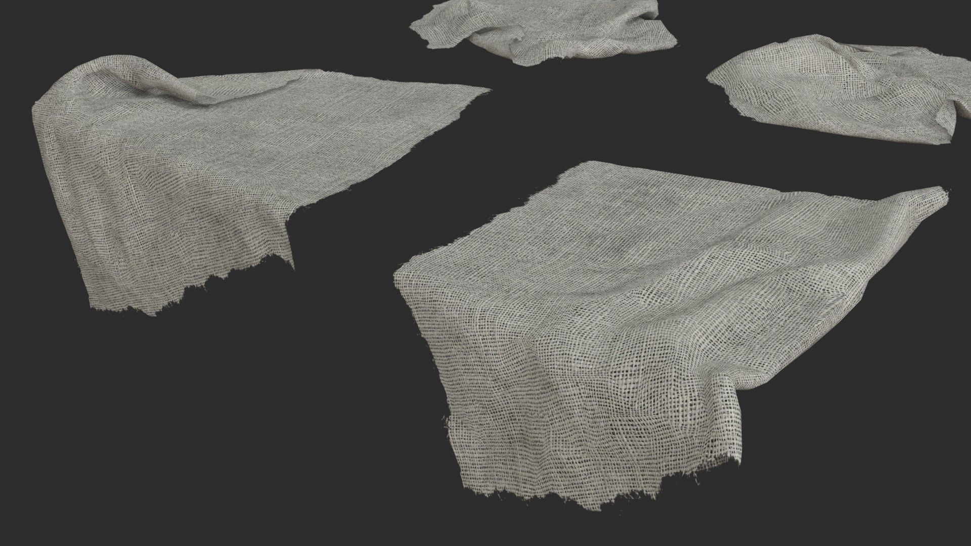 3D model Old Fabric Cloth Assets 01 VR / AR / low-poly | CGTrader