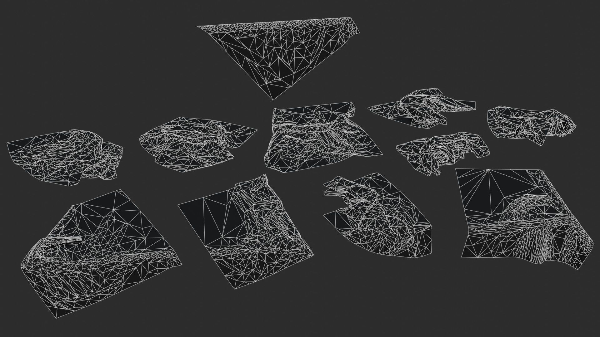 3D model Old Fabric Cloth Assets 01 VR / AR / low-poly | CGTrader