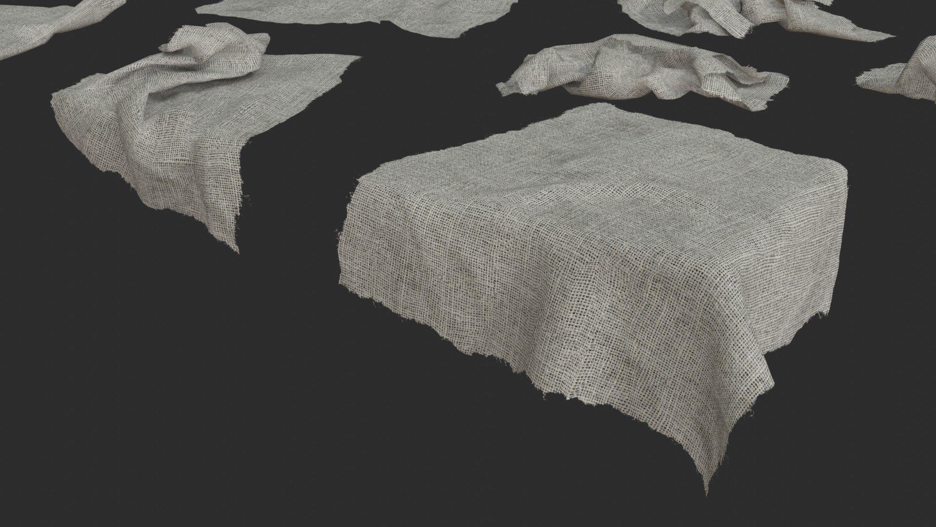 3D model Old Fabric Cloth Assets 01 VR / AR / low-poly | CGTrader