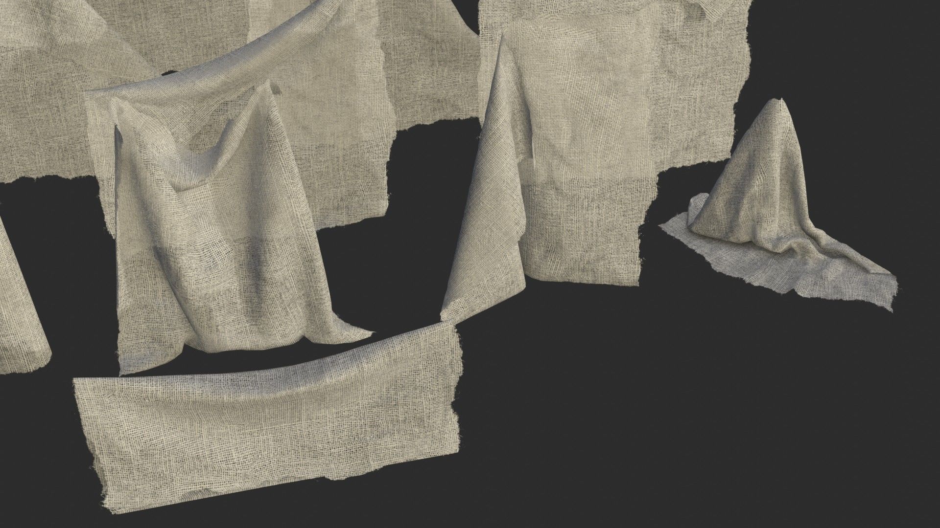 3D model Old Fabric Cloth Assets 02 VR / AR / low-poly | CGTrader