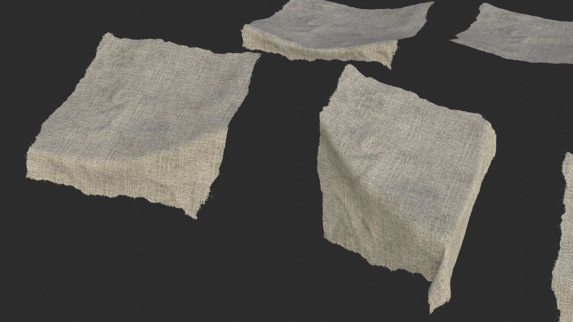 3D model Old Fabric Cloth Assets 03 VR / AR / low-poly | CGTrader