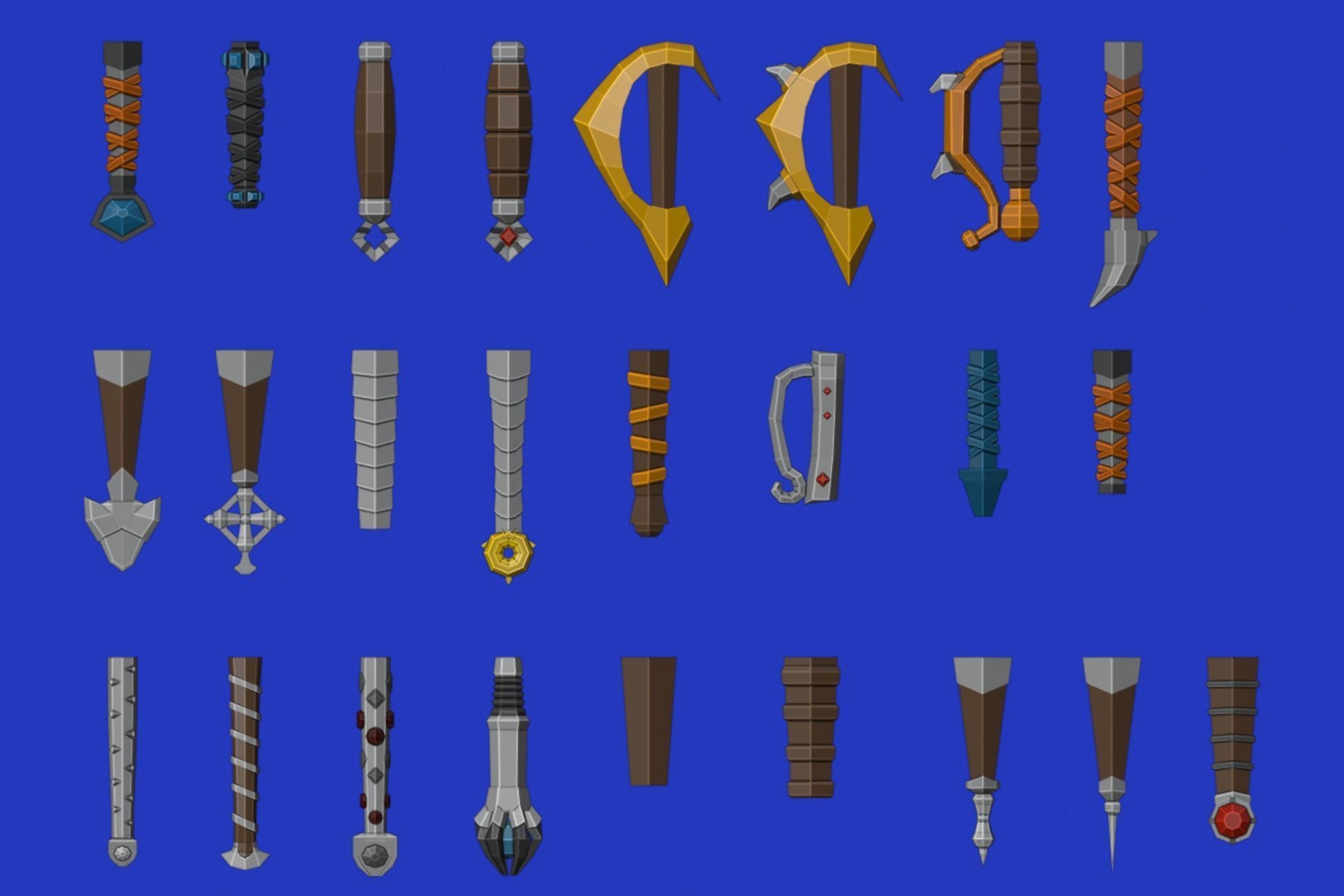 3D model Modular Swords Mega Pack - 1200 Swords And 220 Sword ...