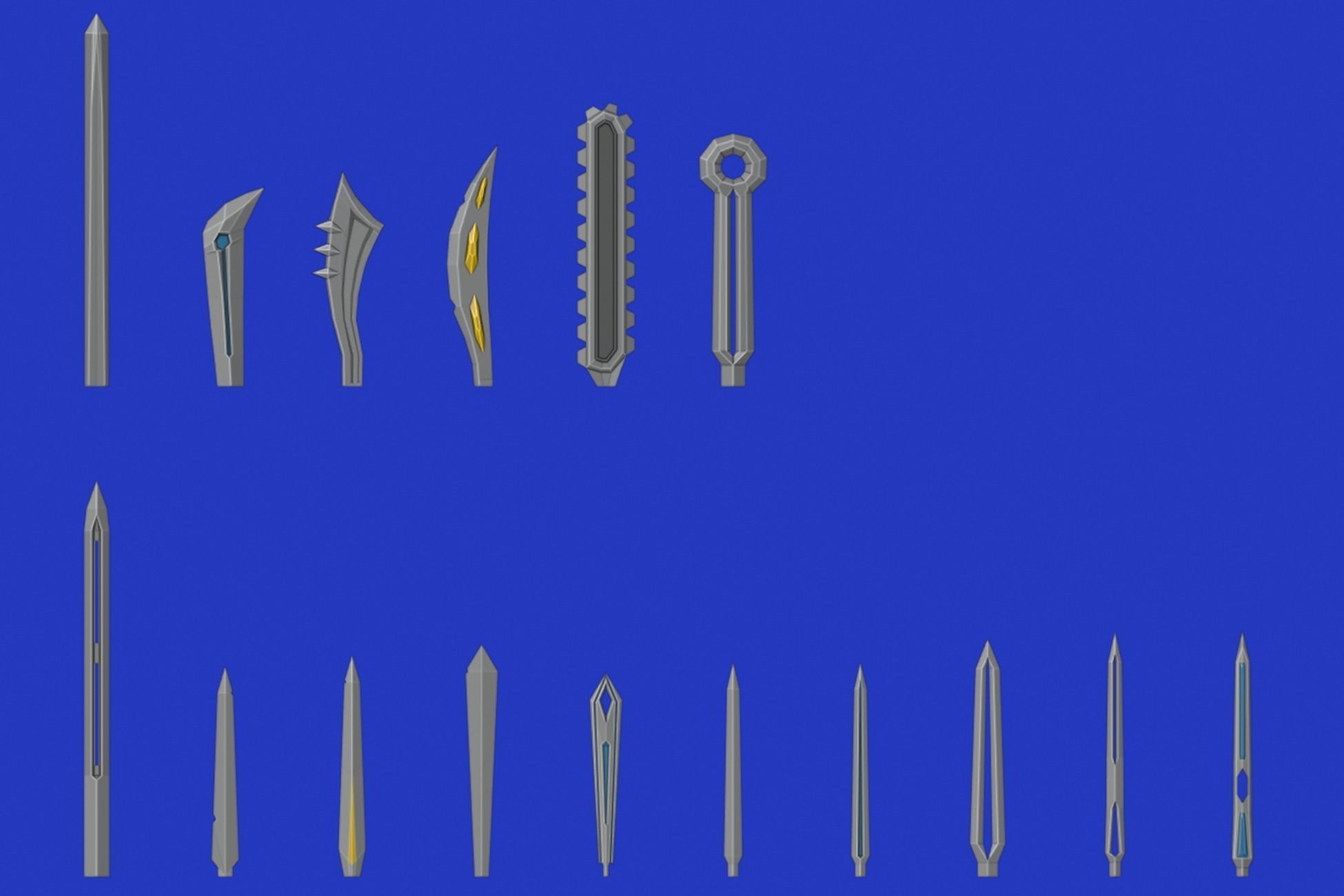 3D model Modular Swords Mega Pack - 1200 Swords And 220 Sword ...