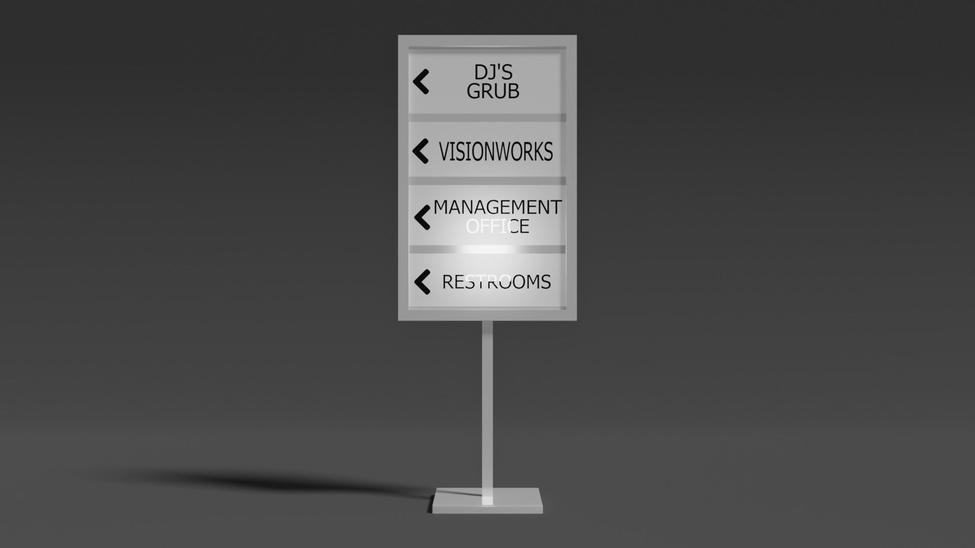 3D model Indoor Signage Mall VR / AR / low-poly | CGTrader