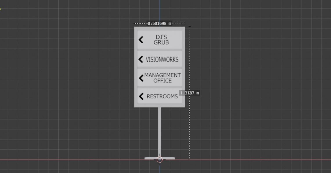 3D model Indoor Signage Mall VR / AR / low-poly | CGTrader