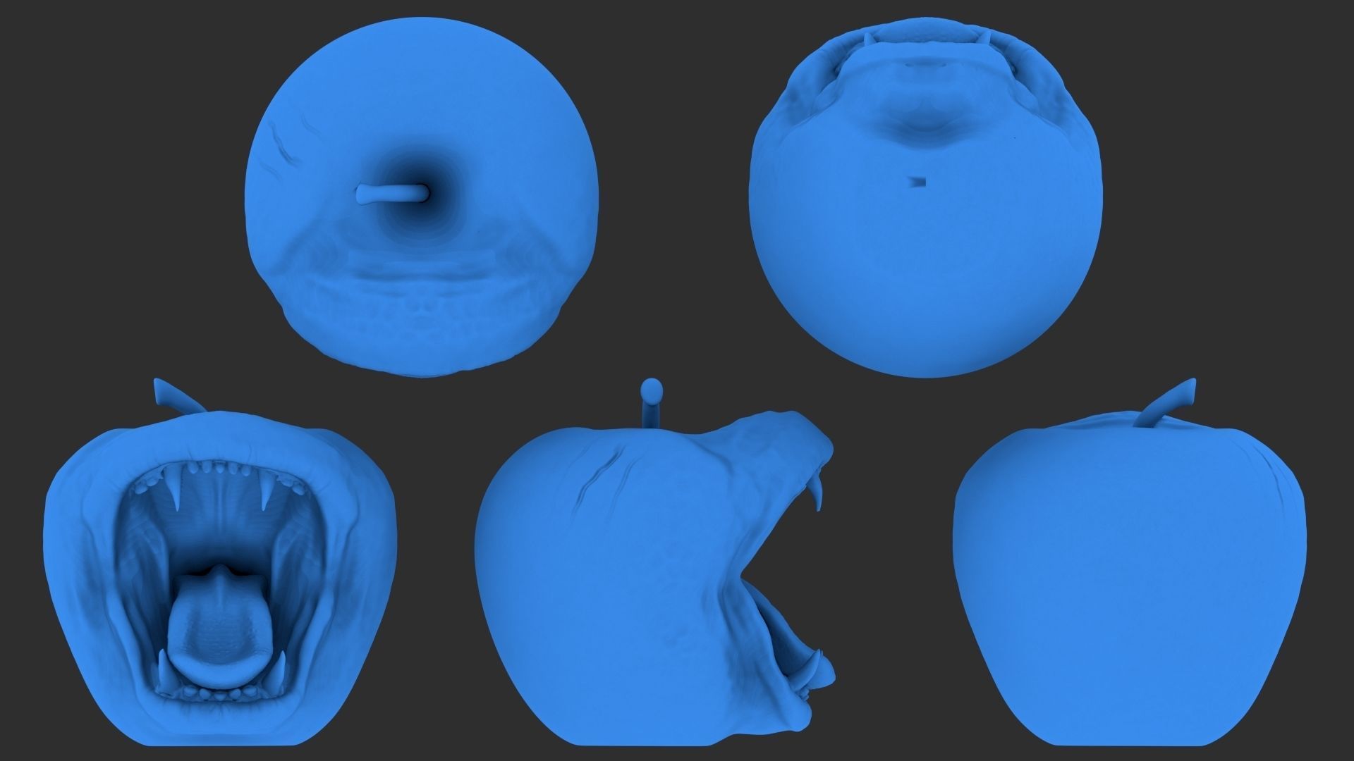 Apple Mutant 3D model 3D printable | CGTrader