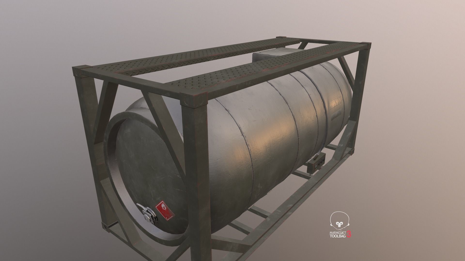 3D model Military fuel tank VR / AR / low-poly | CGTrader