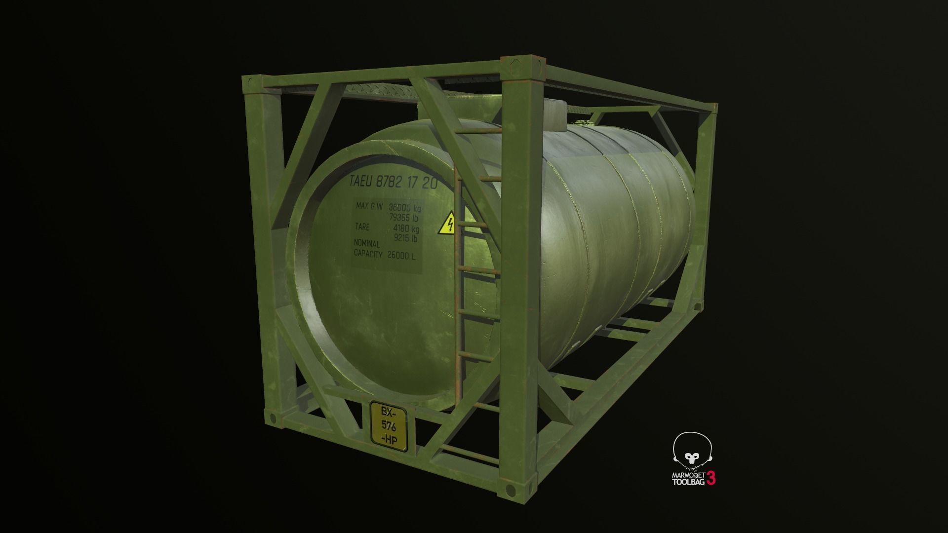 3D model Military fuel tank VR / AR / low-poly | CGTrader