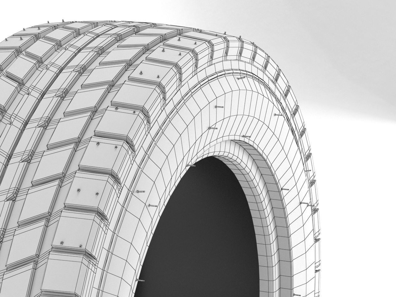 Detailed car tire model 3D model | CGTrader