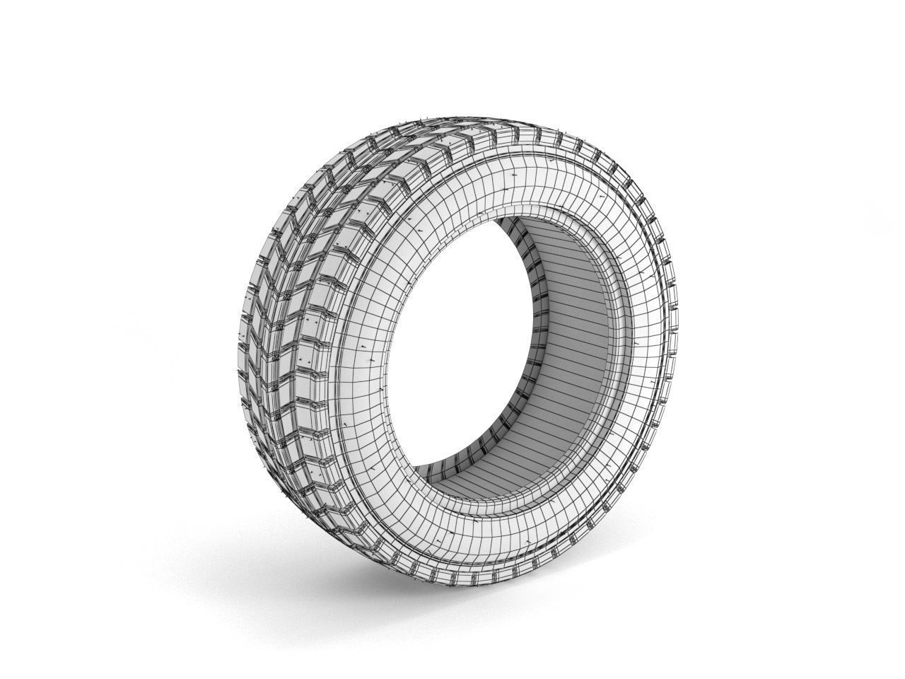 Detailed car tire model 3D model | CGTrader