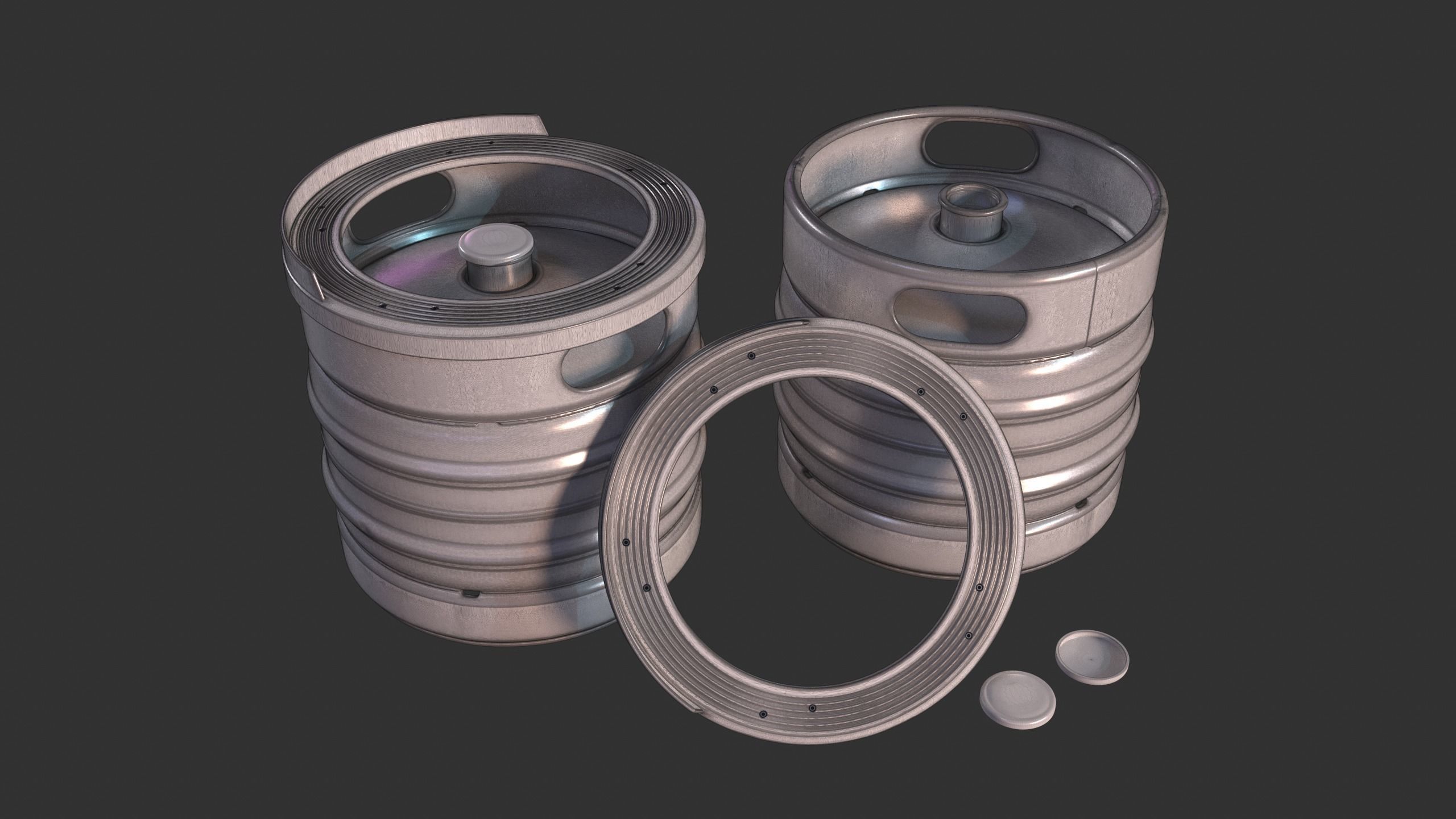 Small Beer Keg 3d Model -- High Poly 3D model free 3D model | CGTrader
