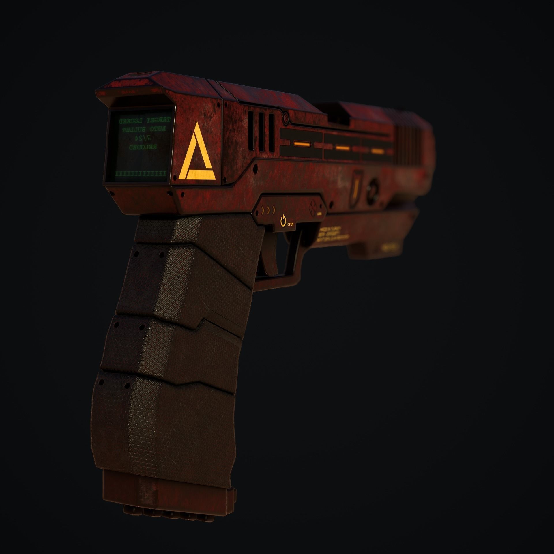 3D model Hard Ops Gun Red Devil VR / AR / low-poly | CGTrader