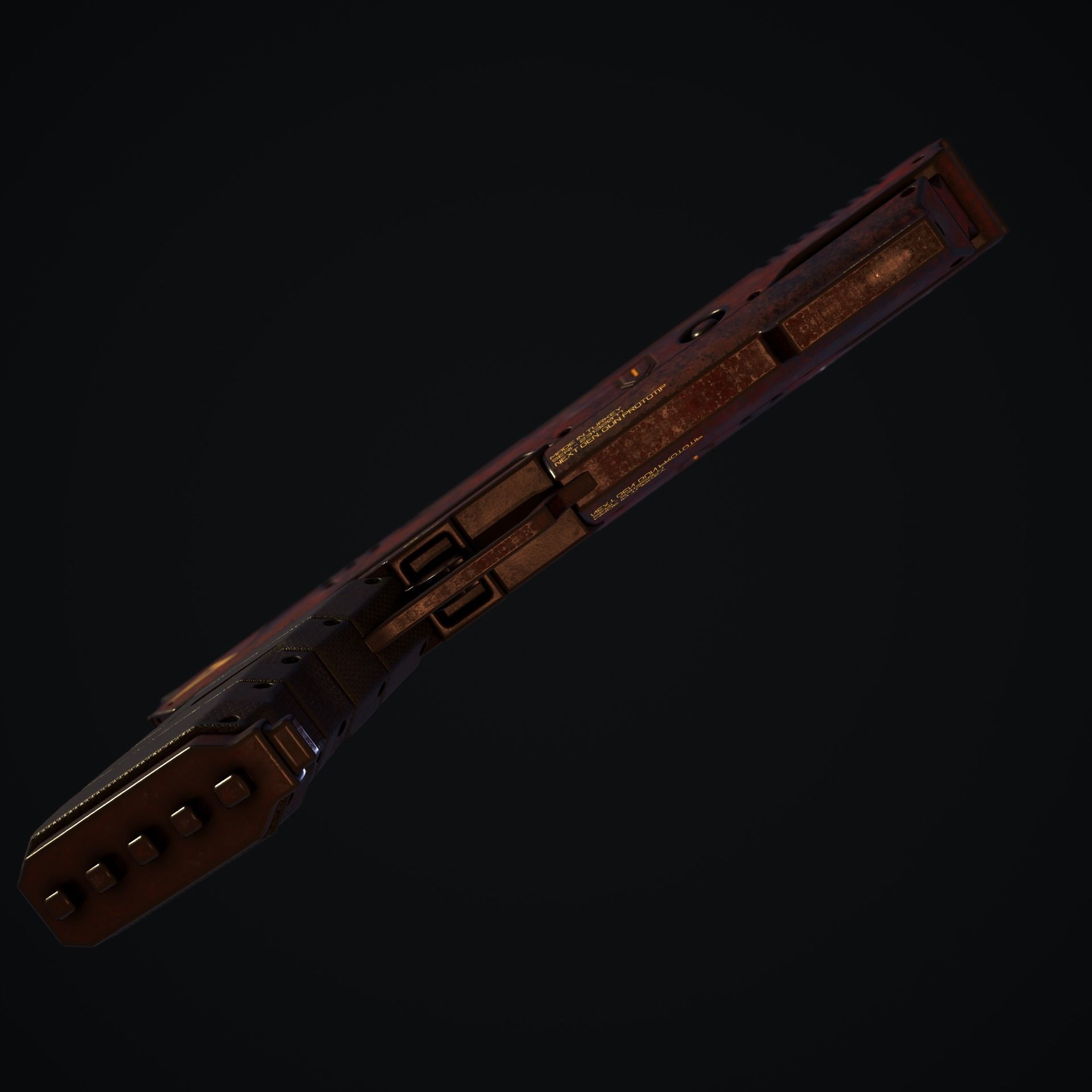 3D model Hard Ops Gun Red Devil VR / AR / low-poly | CGTrader