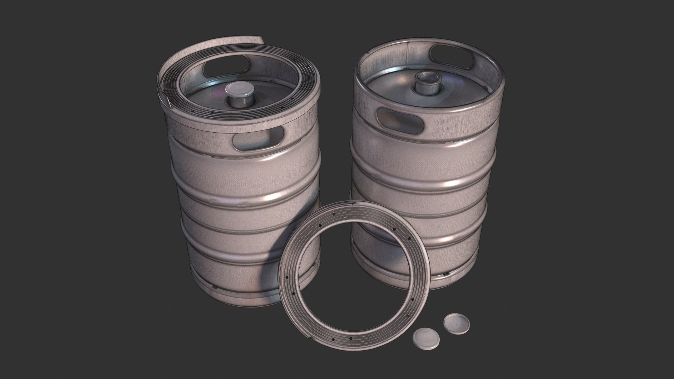 Beer Keg 3d Model -- High Poly 3D model free 3D model | CGTrader