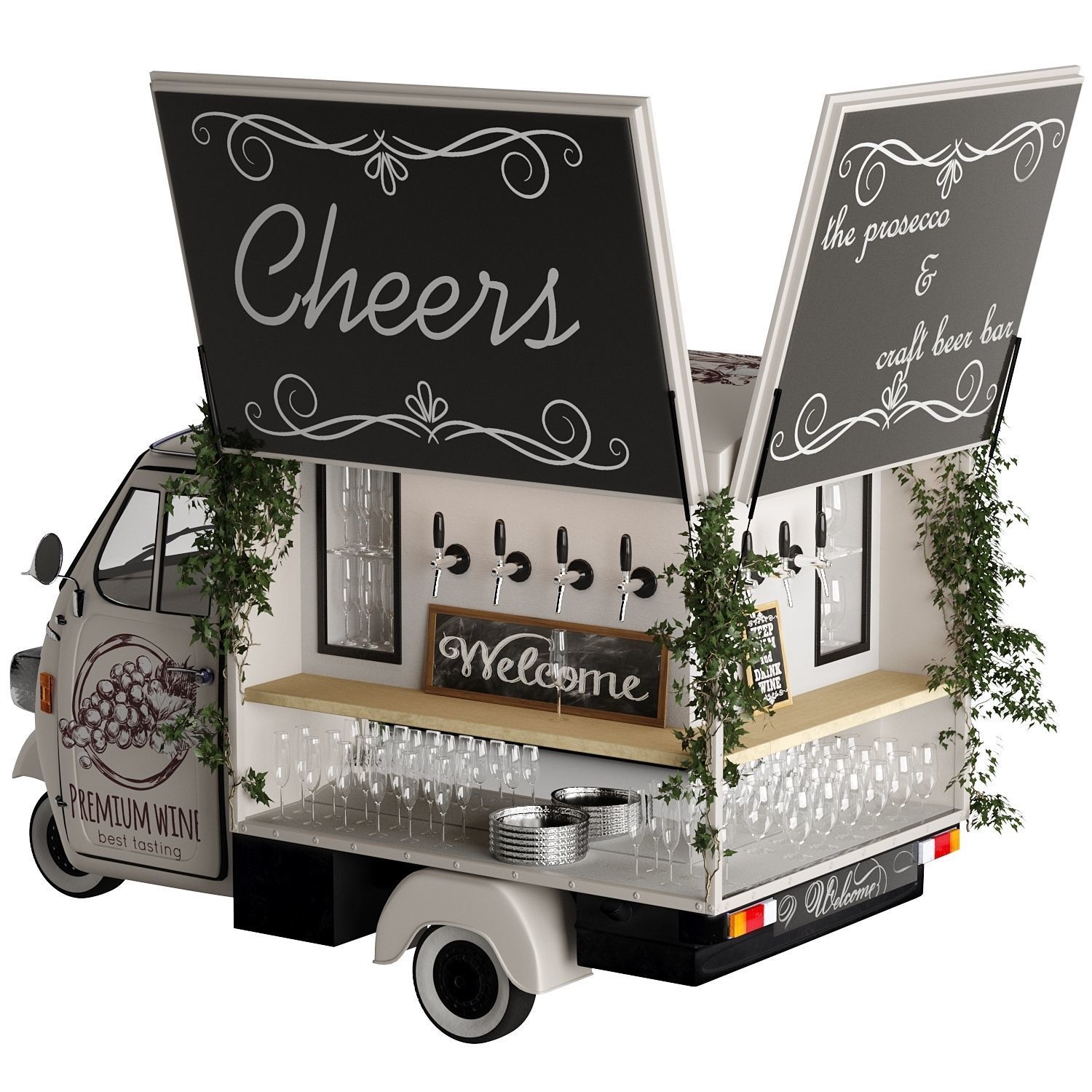 CHEERS BAR truck 3D model | CGTrader