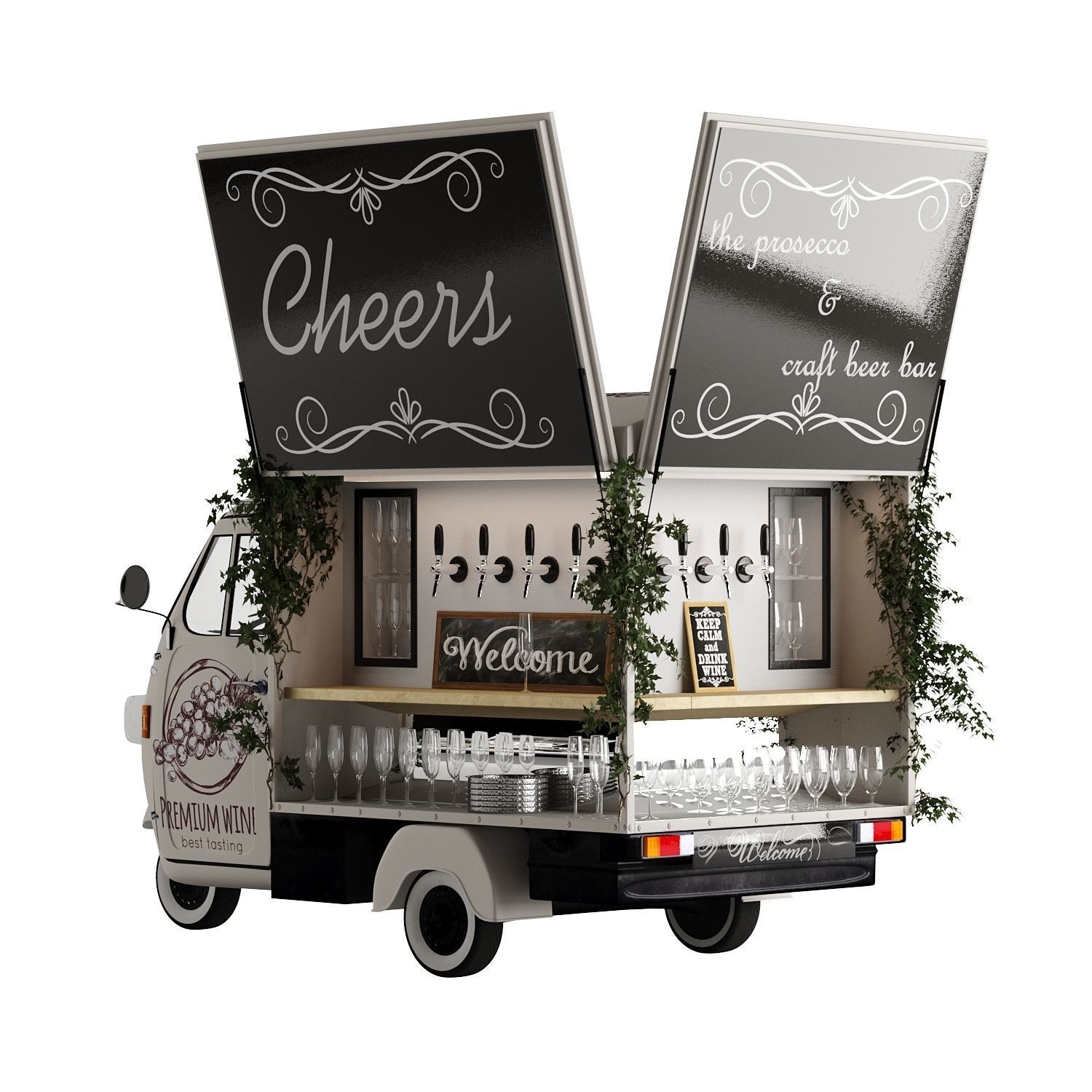 CHEERS BAR truck 3D model | CGTrader
