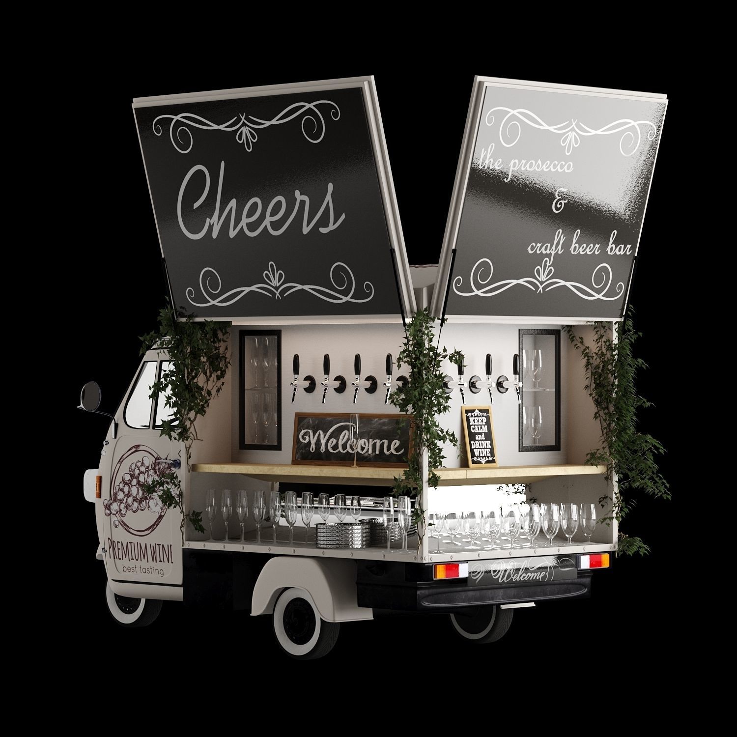 CHEERS BAR truck 3D model | CGTrader