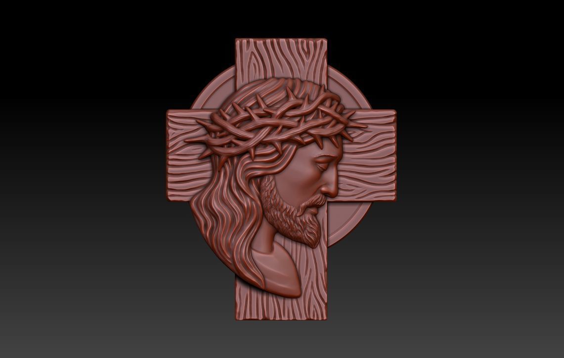 Jesus on cross 3D model 3D printable | CGTrader