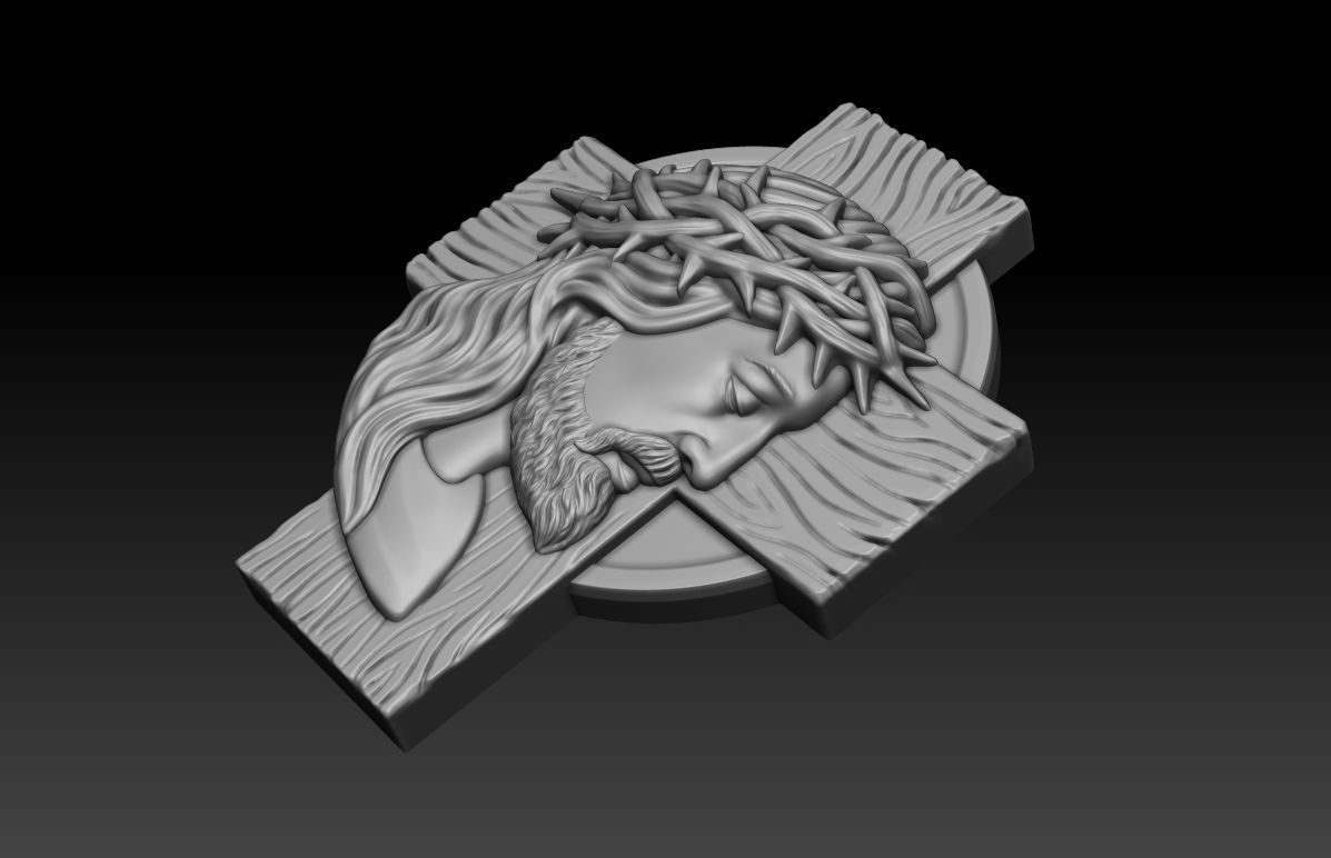 Jesus on cross 3D model 3D printable | CGTrader