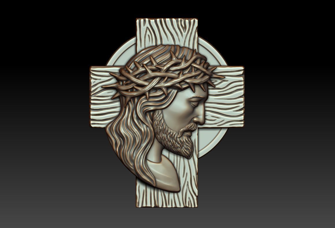 Jesus on cross 3D model 3D printable | CGTrader