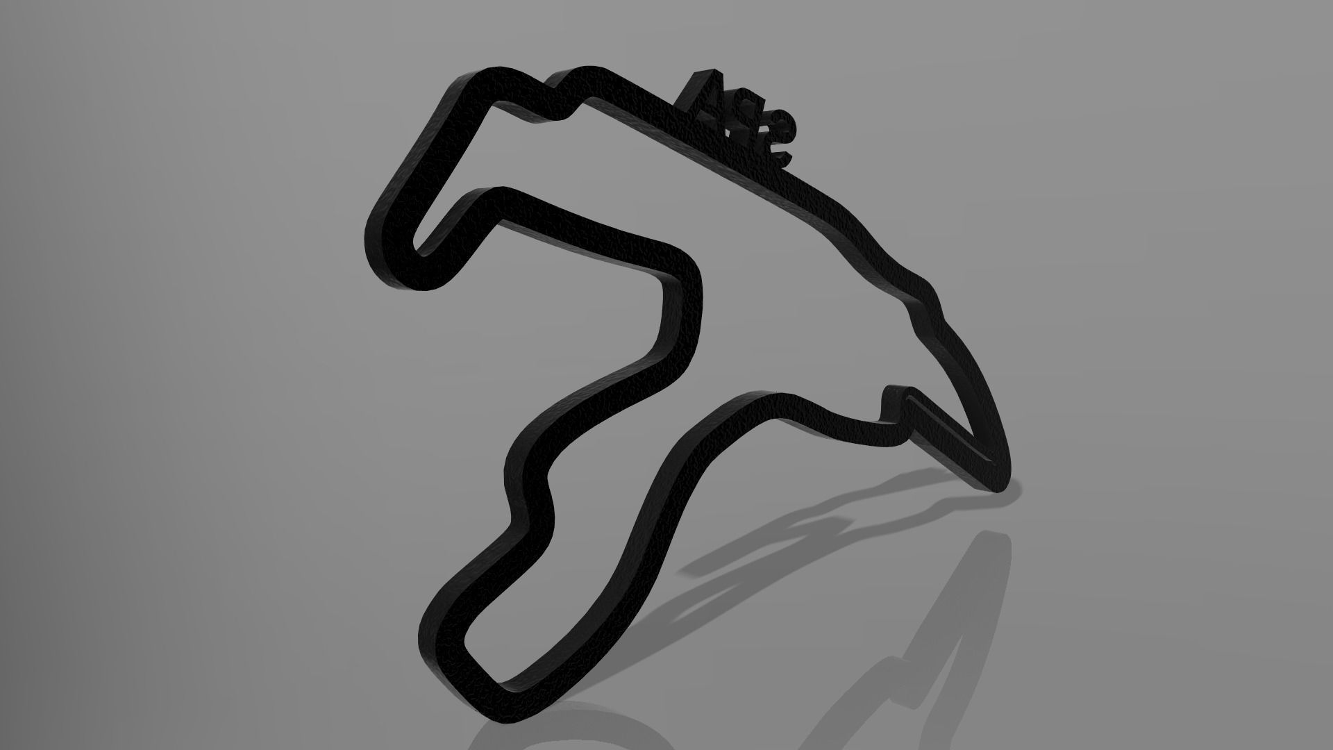 F1 SPA Race Track Wall Art Decor STL OBJ FBX File Fusion 360 3D model ...