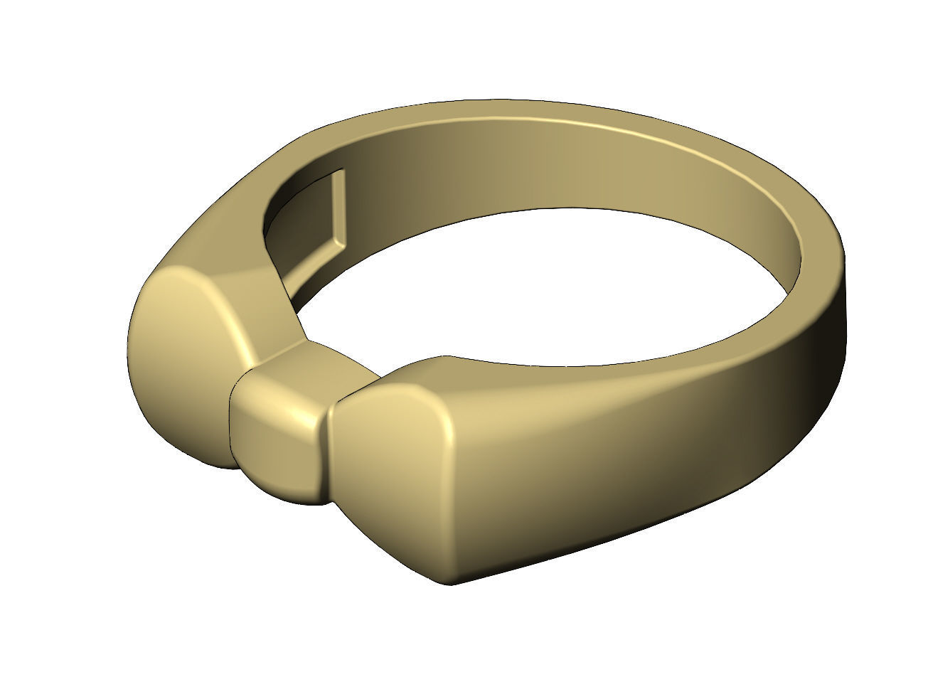 Cute Bow tie ring 3D model 3D printable | CGTrader