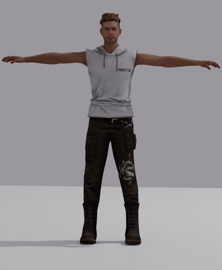 garena free fire adam 3d model free VR / AR / low-poly 3D model | CGTrader
