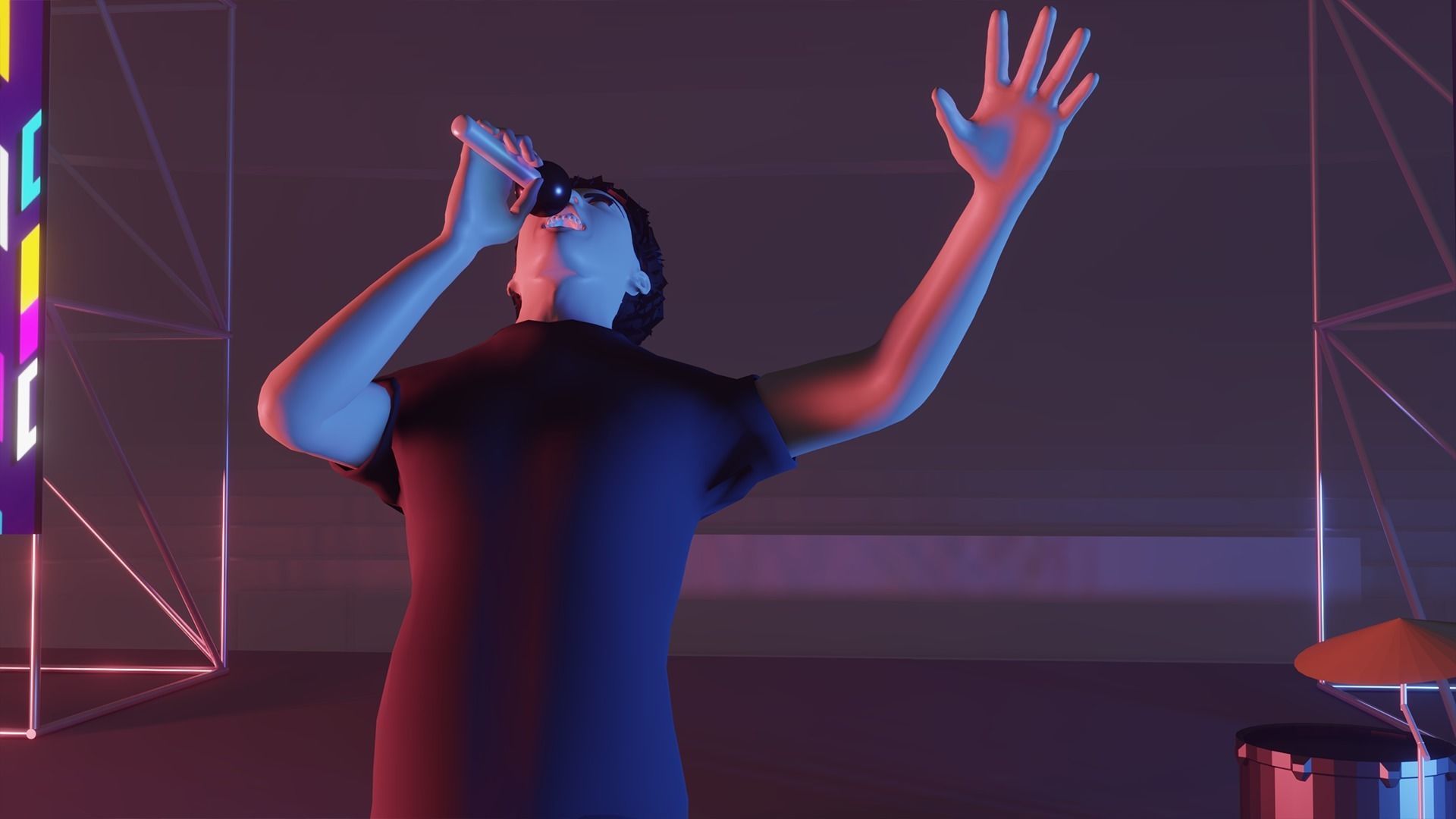 Arena concert animated stage scene EEVEE render 3D model animated ...