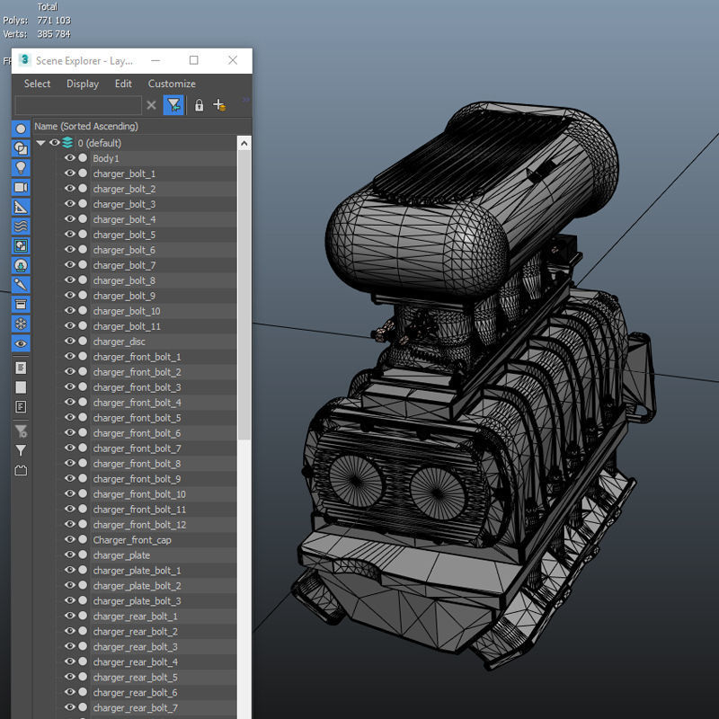 Vintage blower 3D model | CGTrader