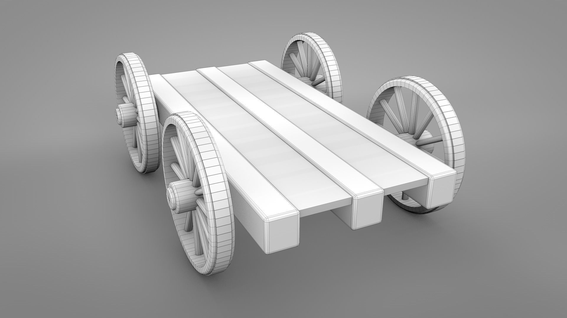 3D model Wild West Water Wagon VR / AR / low-poly | CGTrader