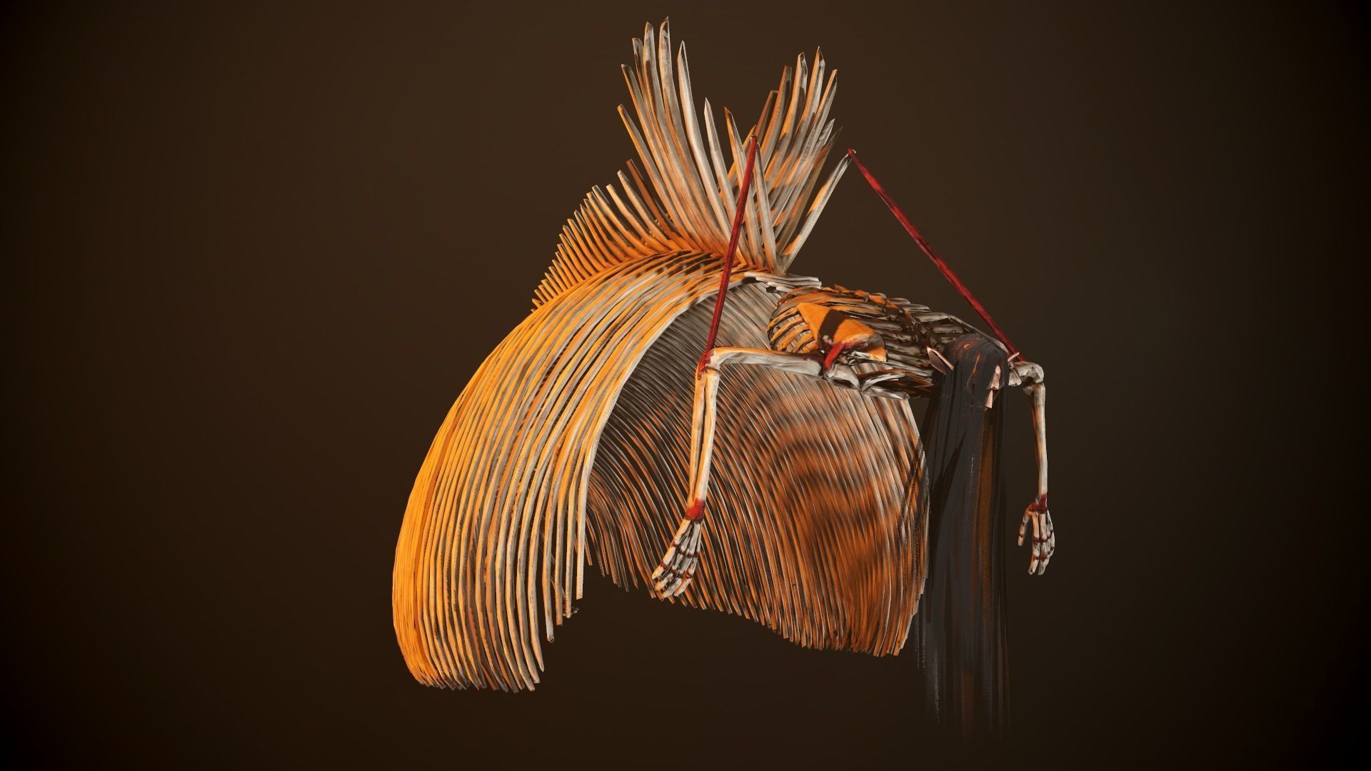 3D model Attack On Titans - Eren Squeleton titan rigged VRchat and more ...