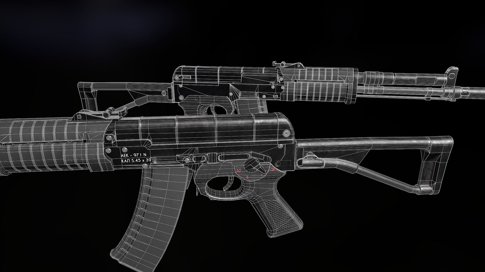 AEK 971 Assault Rifle free VR / AR / low-poly 3D model | CGTrader