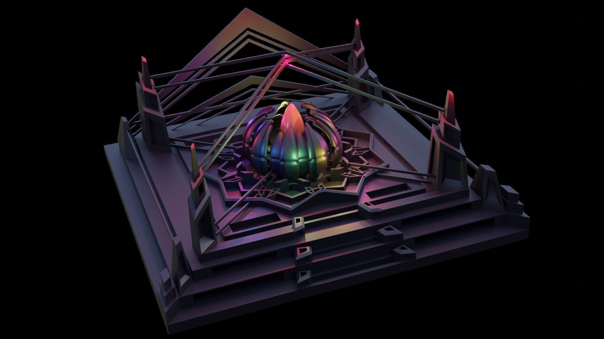 3D model Lotus Temple VR / AR / low-poly | CGTrader